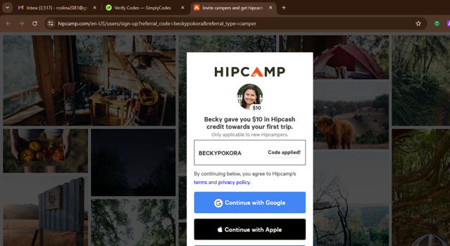 Hipcamp Promo Codes (9 Verified) - $10 Off w/Code Sep 2025