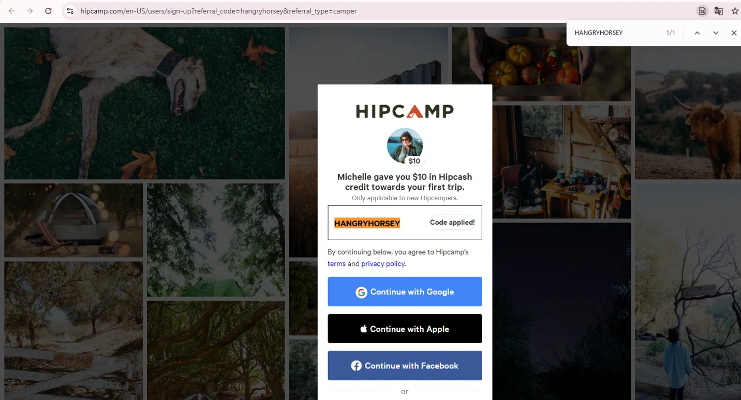 Hipcamp Discount Codes - $10 Off | October 2024