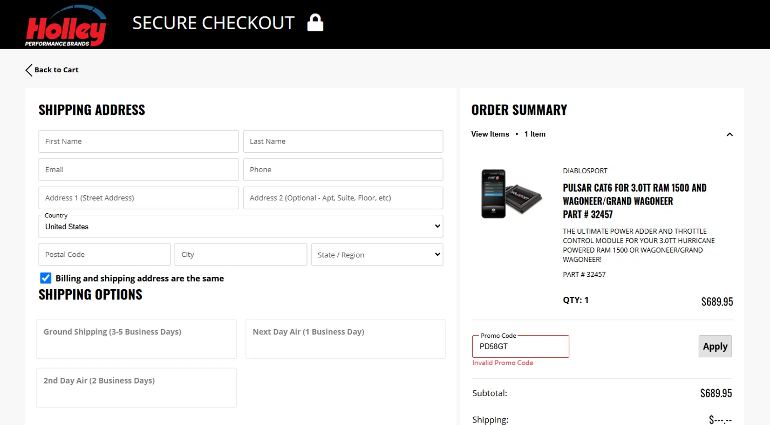 Holley Promo Codes - 10% Off Sitewide Coupons Mar 2026