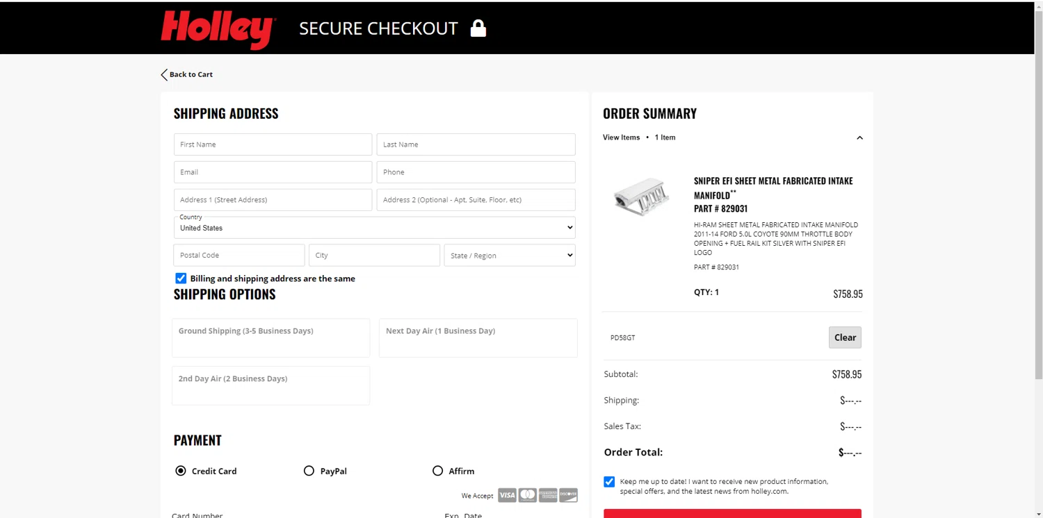 Holley Promo Codes (3 Verified) - $5 Off w/ Code Jan 2025