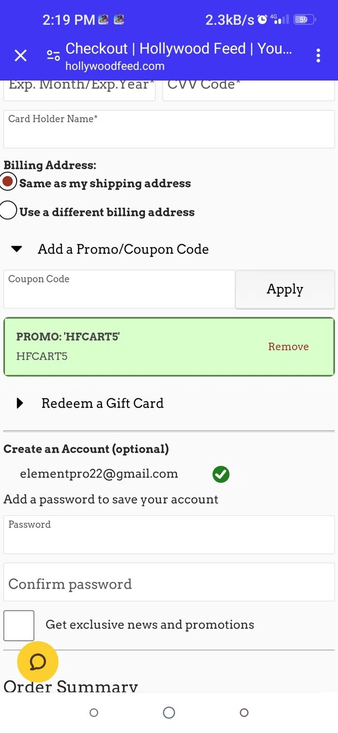 Hollywood Feed Coupons - $3 Off | August 2024