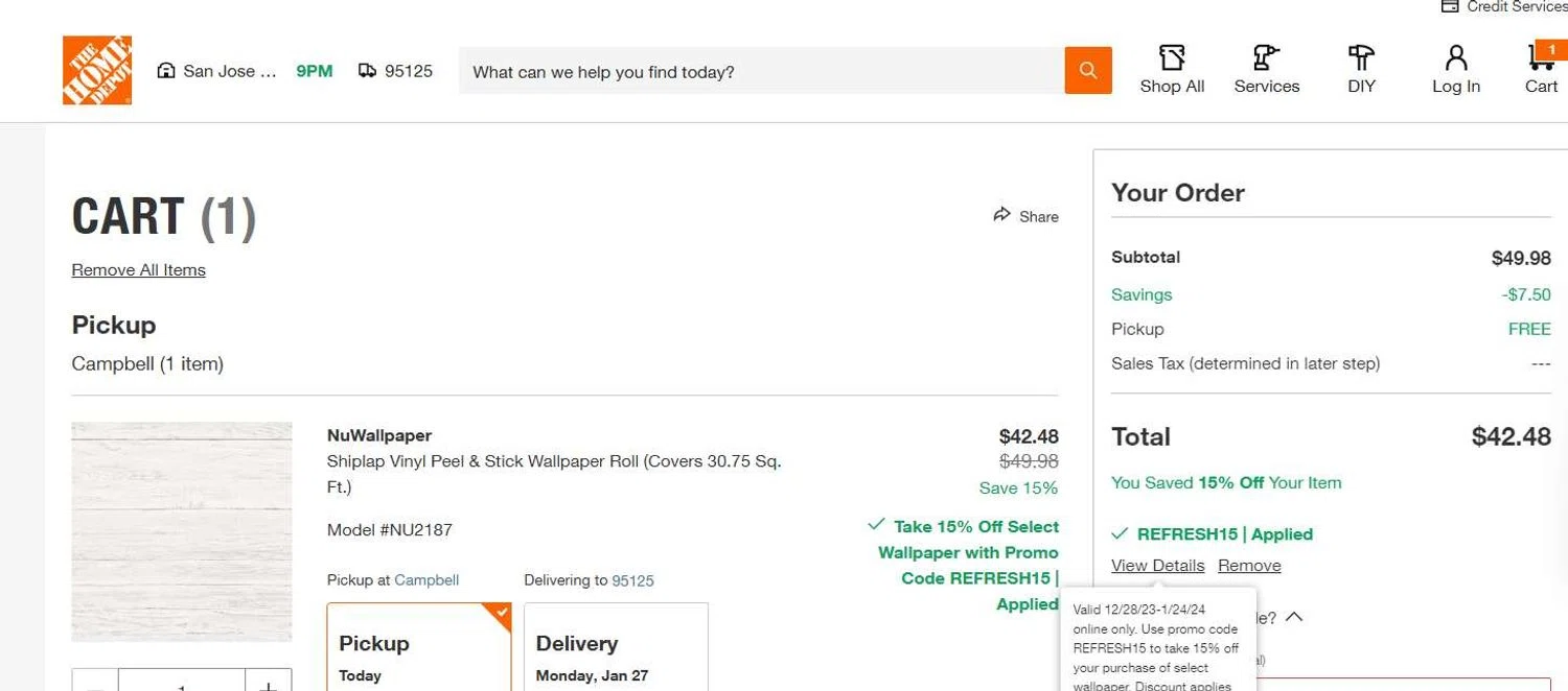 Home Depot Promo Codes (8 Verified) - 20% Off Jan 2025