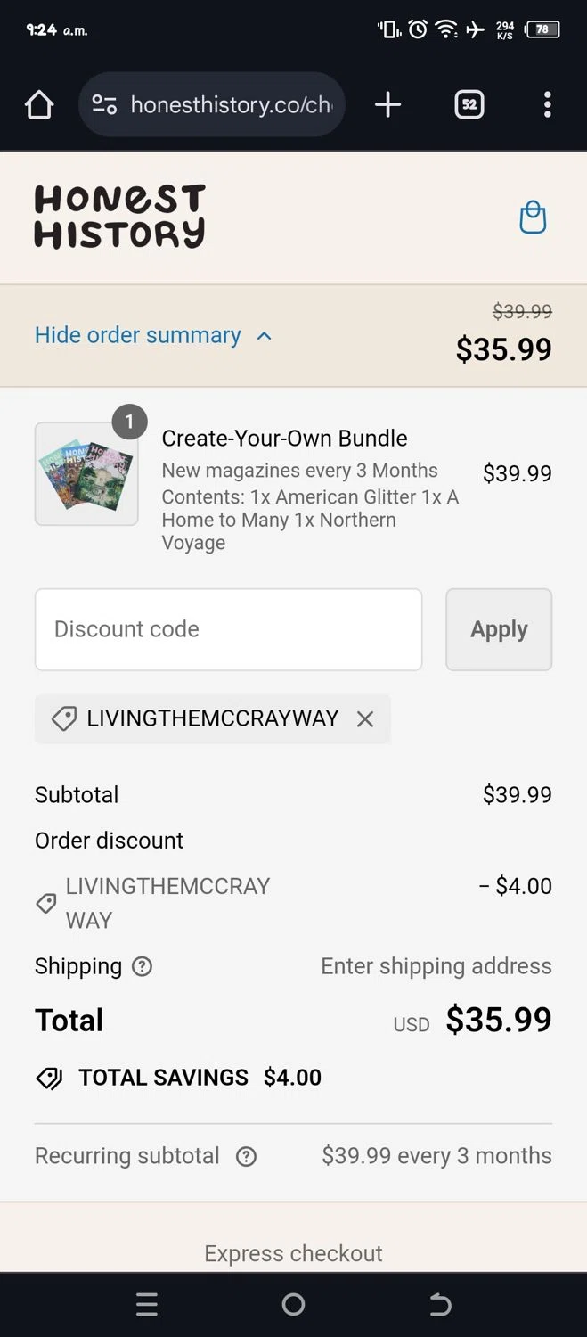 Honest History Promo Codes - 10% Off | October 2024