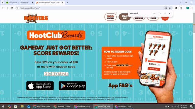 Hooters Coupon Codes (2 Verified) - 20% Off w/Code Mar 2025