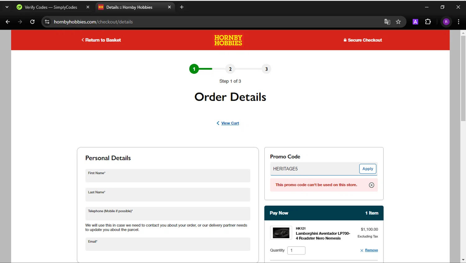 Hornby Hobbies Promo Codes - 10% Off | January 2025