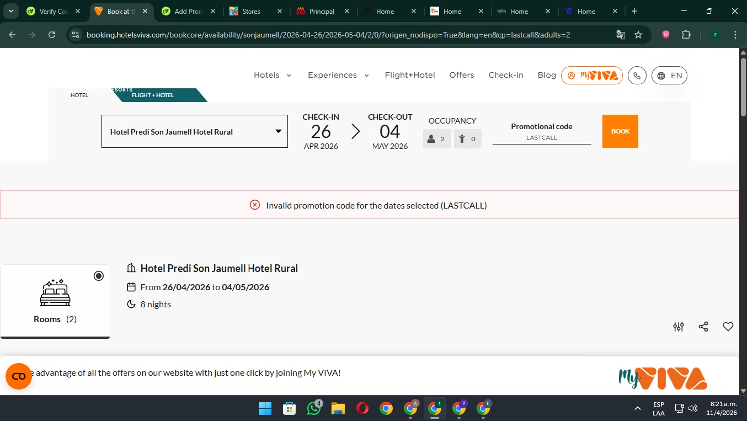 Hotels Viva Promo Codes - 45% Off (3 Verified) May 2026