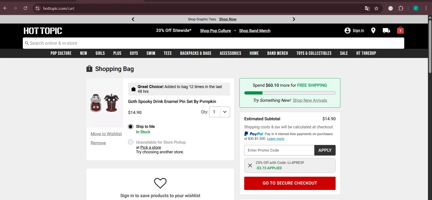 Hot Topic Promo Codes - 30% Off (3 Verified) May 2025