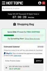 Hot Topic Promo Codes - 70% Off (+2 Codes) May 2026
