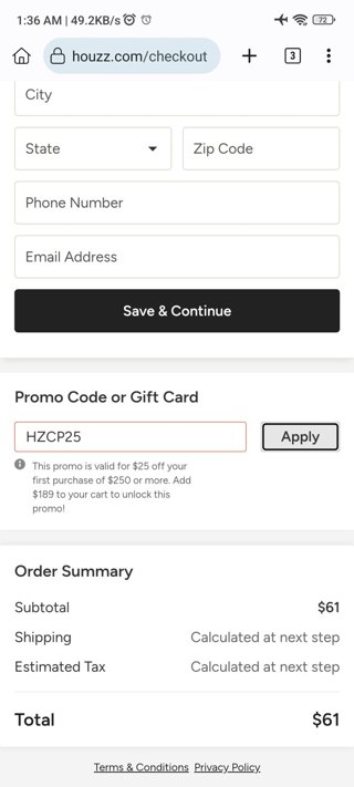 Houzz Promo Codes (5 Verified) - $40 Off Sitewide Mar 2025