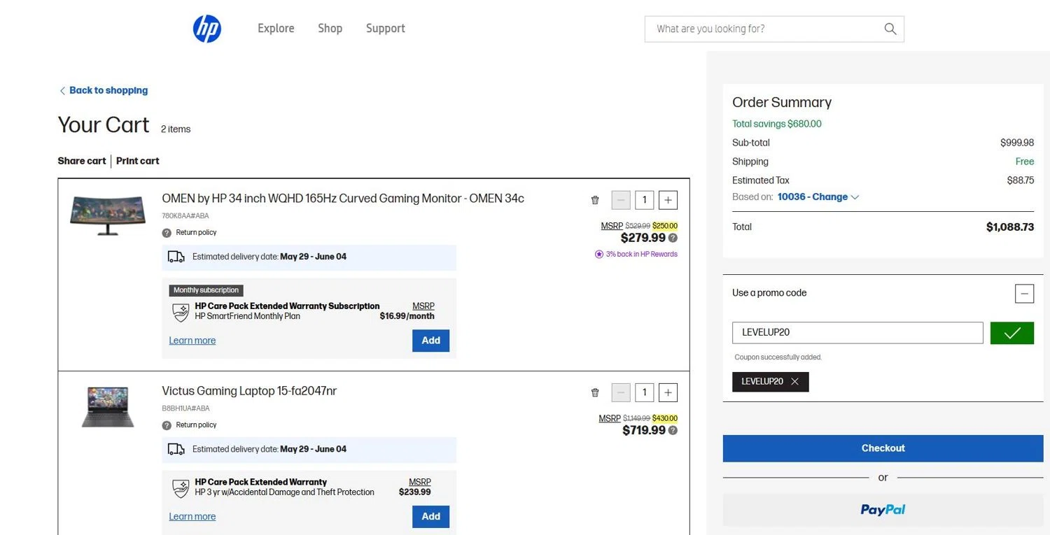 HP Promo Codes - $50 Off (6 Verified) Jun 2025