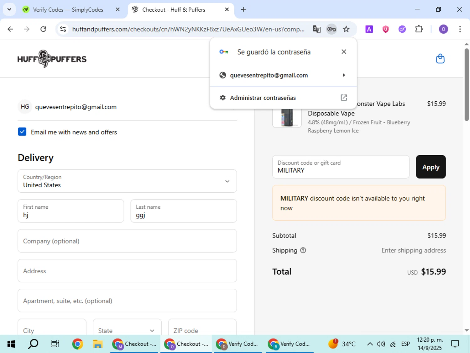 Huff and Puffers Promo Codes - 20% Off Oct 2025