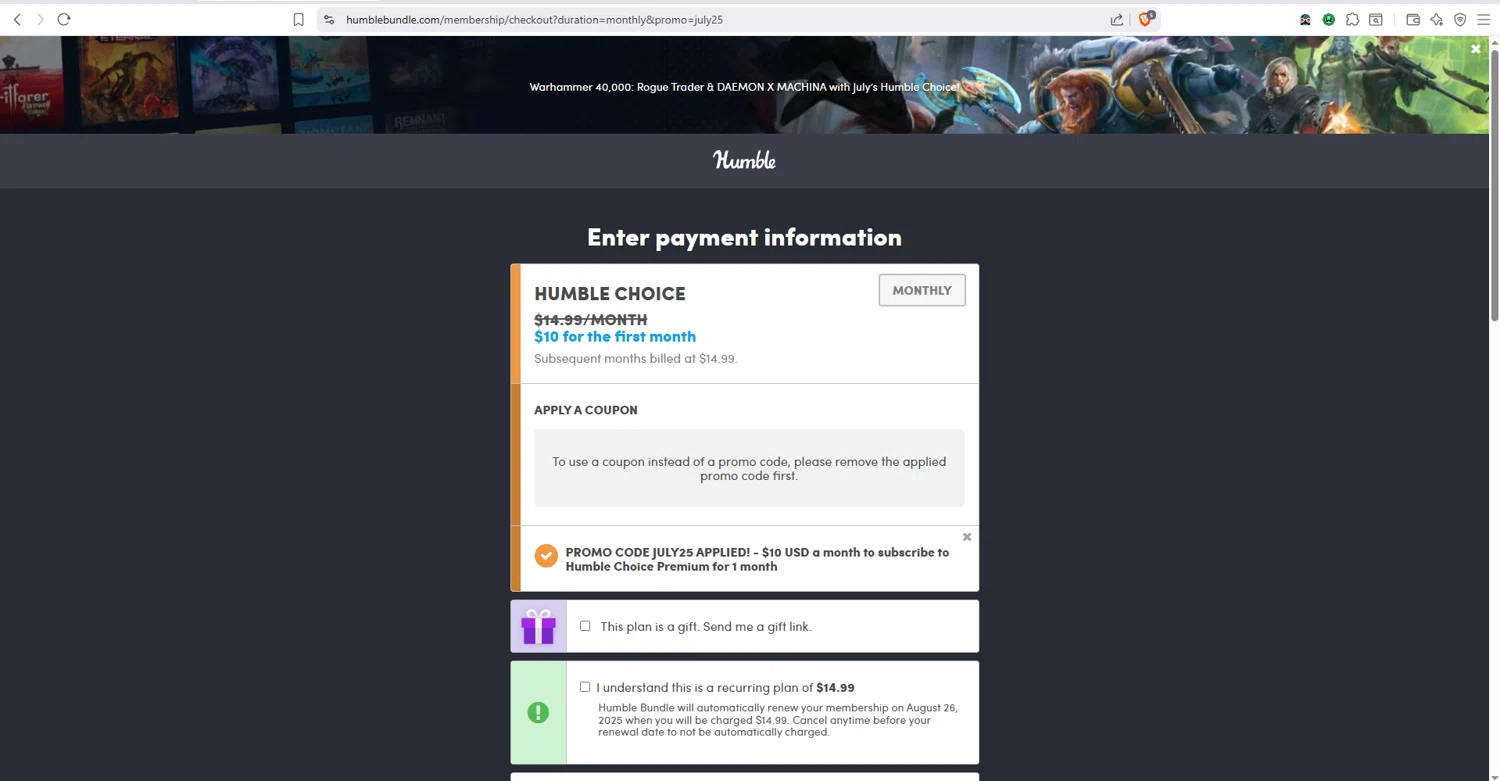 Humble Bundle Promo Codes (2 Verified) - 25% Off Oct 2025