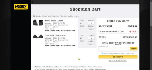 Husky Liners Discount Codes (3 Verified) - 15% Off Mar 2025