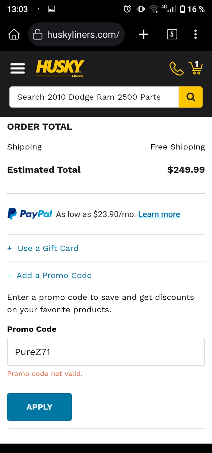 Husky Liners Promo Codes - 15% Off Coupons Sep 2025