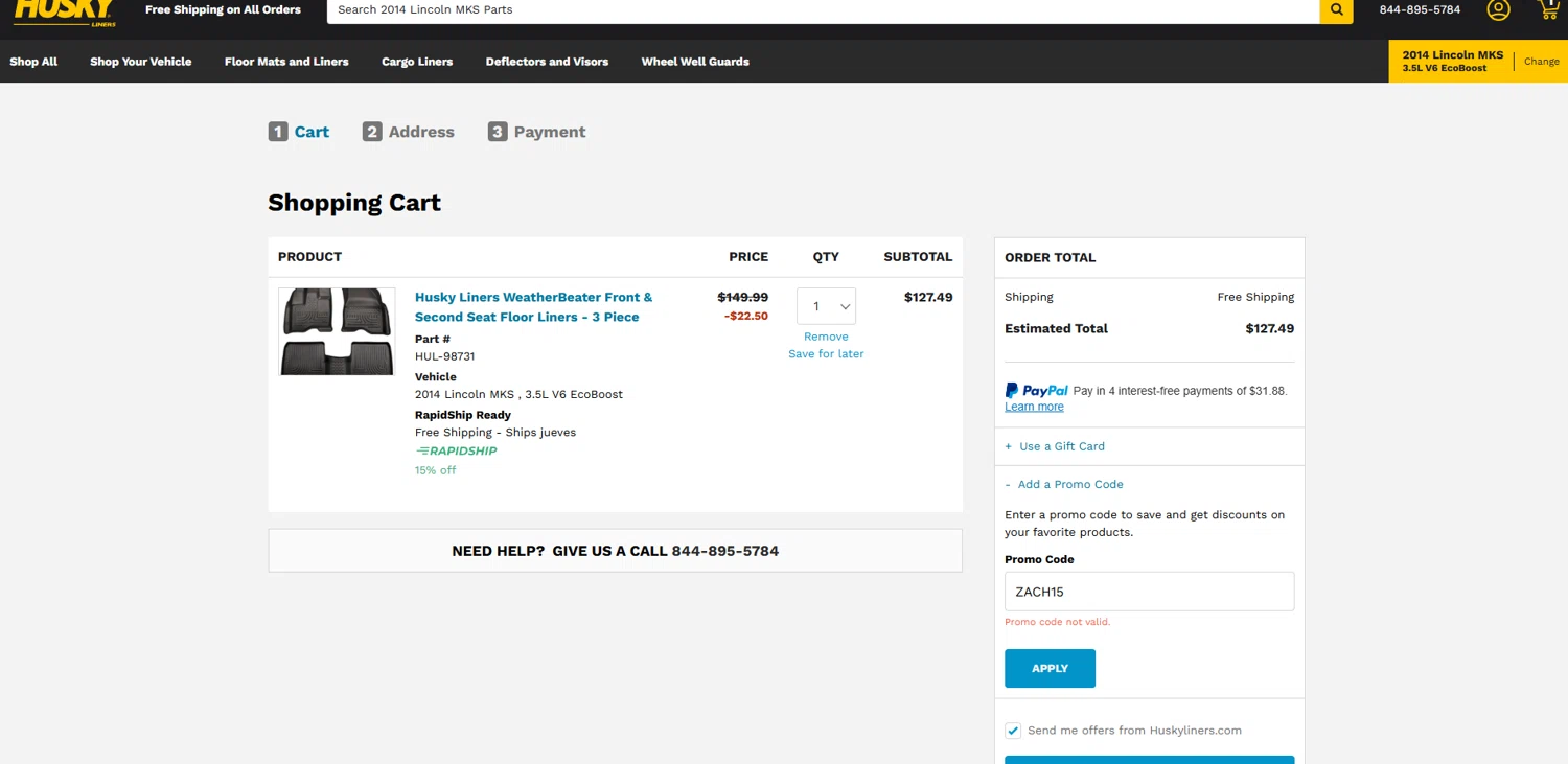 Husky Liners Promo Codes - 10% Off Coupons Jan 2026