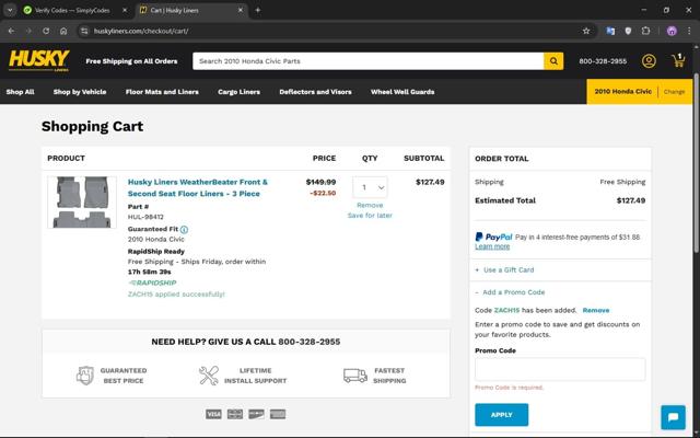 Husky Liners Promo Codes - 15% Off Coupons Oct 2025