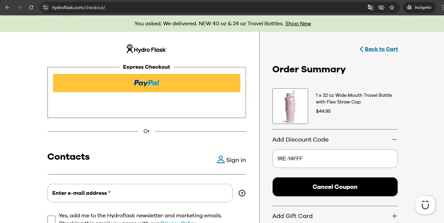 Hydro Flask Promo Codes (2 Verified) - 15% Off Nov 2025