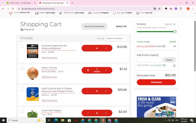 Hy-Vee Promo Codes (1 Verified) - $10 Off Sitewide Apr 2025