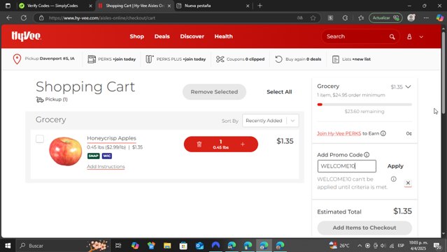 Hy-Vee Promo Codes (2 Verified) - $10 Off Sitewide May 2025