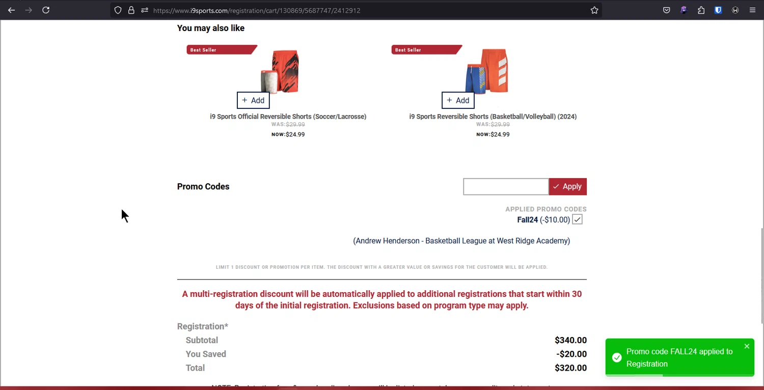 i9 Sports Promo Codes - $20 Off | November 2024