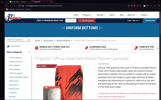 i9 Sports Promo Codes - 25% Off | December 2024