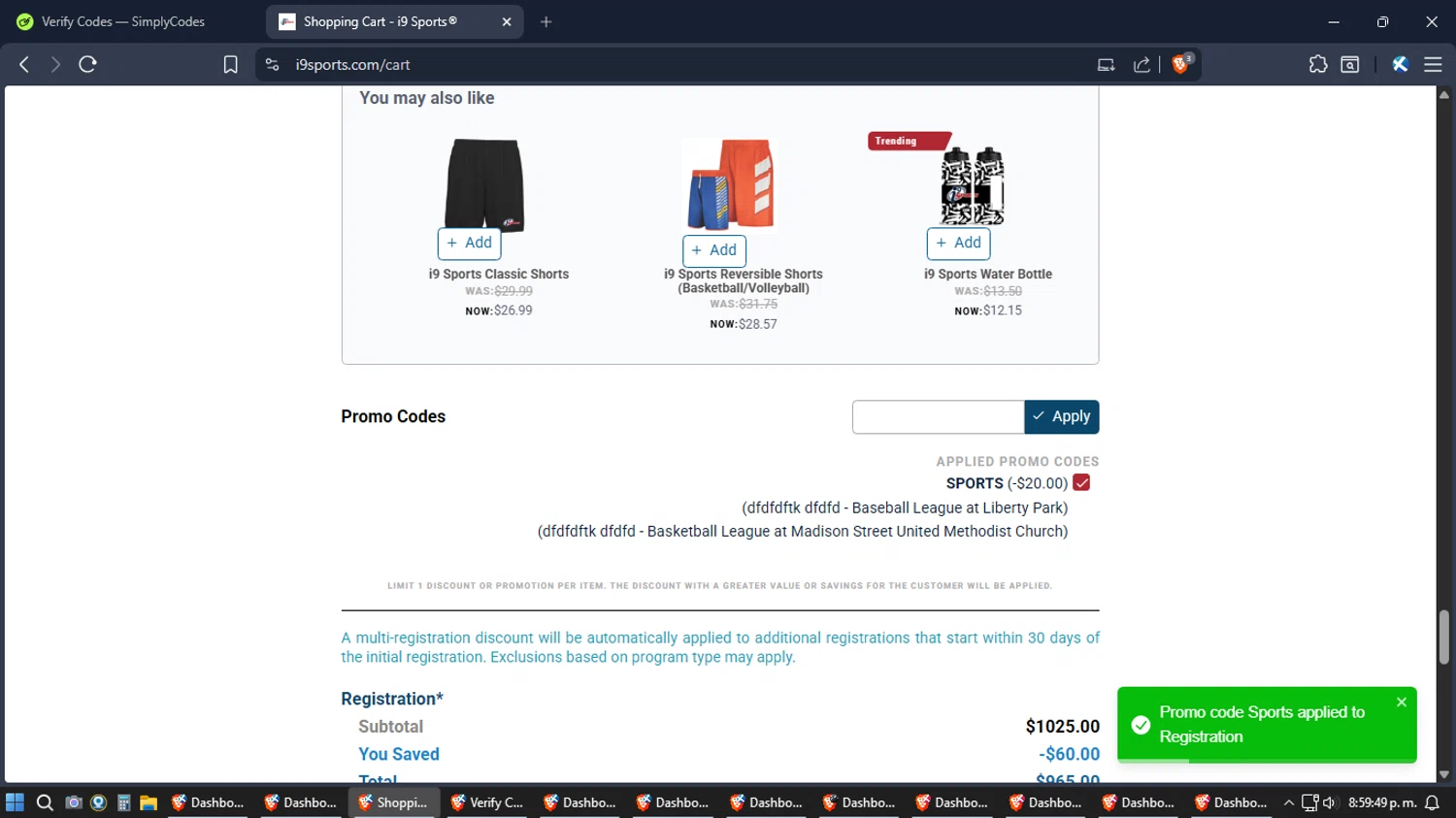 i9 Sports Promo Codes - $20 Off (1 Verified) Mar 2026