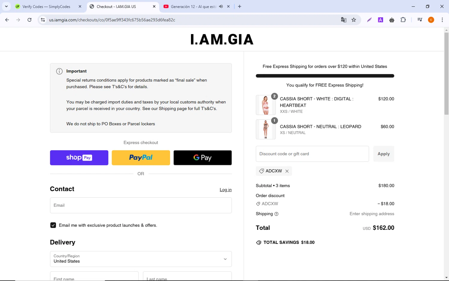 I.AM.GIA Discount Codes (8 Verified) - 10% Off Jan 2025