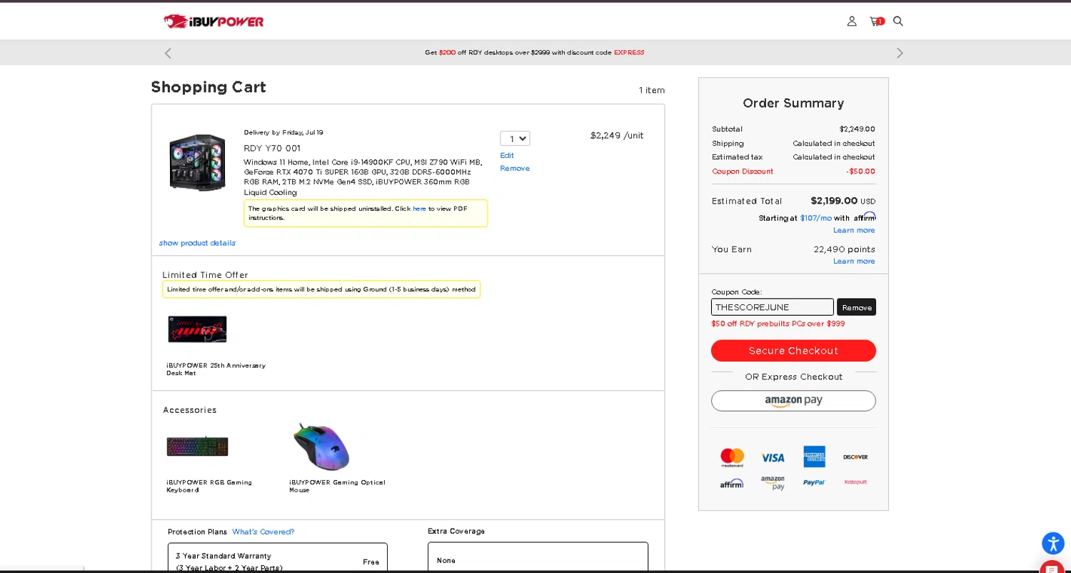 iBUYPOWER Coupons - $50 Off Coupon Codes in August 2024 | SimplyCodes