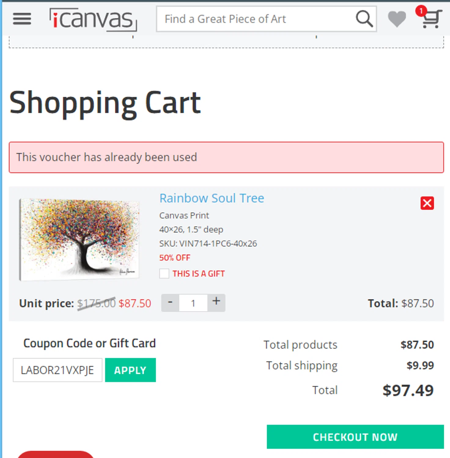 iCanvas Coupon Codes & Black Friday 2024 Deals - 10% Off