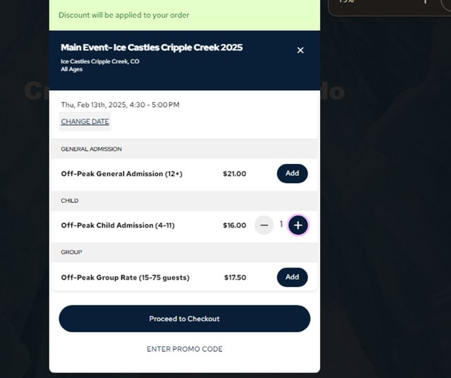 Ice Castles Promo Codes - 15% Off Coupons Aug 2025