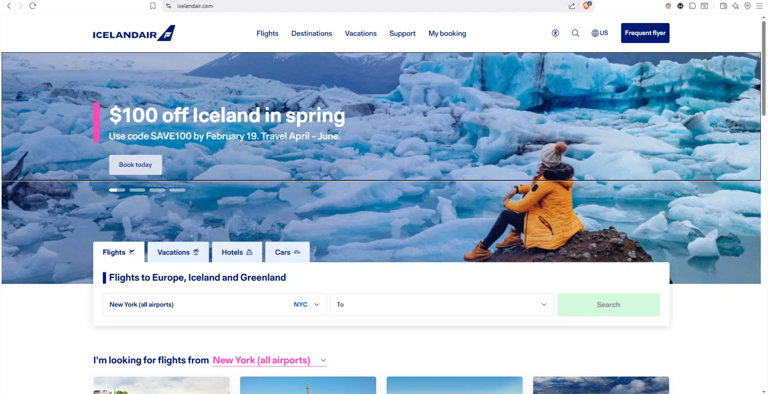 Icelandair Promo Codes - $100 Off Coupons Mar 2026