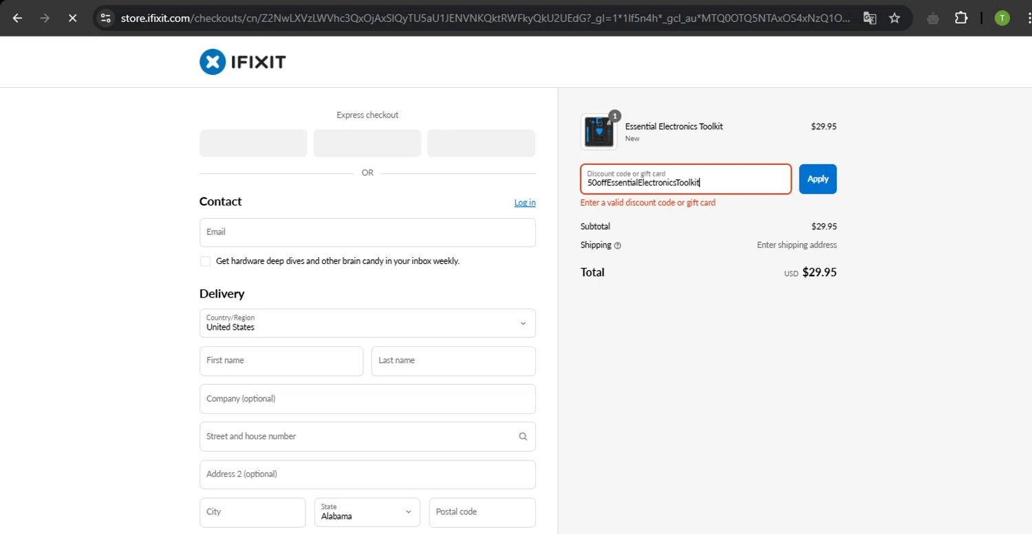 iFixit Promo Codes - 10% Off Coupons Aug 2025