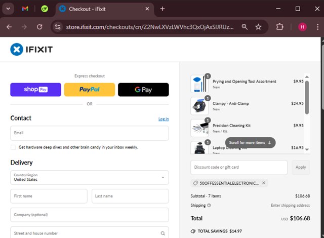 iFixit Promo Codes - 10% Off Coupons Sep 2025