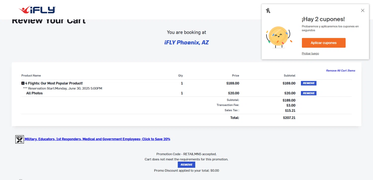iFLY Promo Codes - 30% Off (5 Verified) Dec 2025