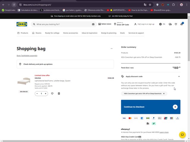 IKEA Promo Codes (1 Verified) - $5 Off w/Code Aug 2025