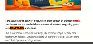 IK Multimedia Promo Codes - $70 Off (Verified) Sep 2025