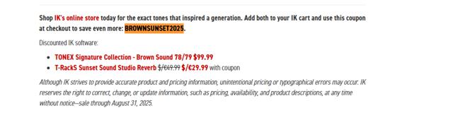 IK Multimedia Promo Codes - $200 Off Oct 2025