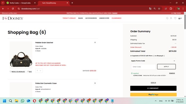 I Love Dooney Promo Codes - 10% Off (Verified) Jul 2025