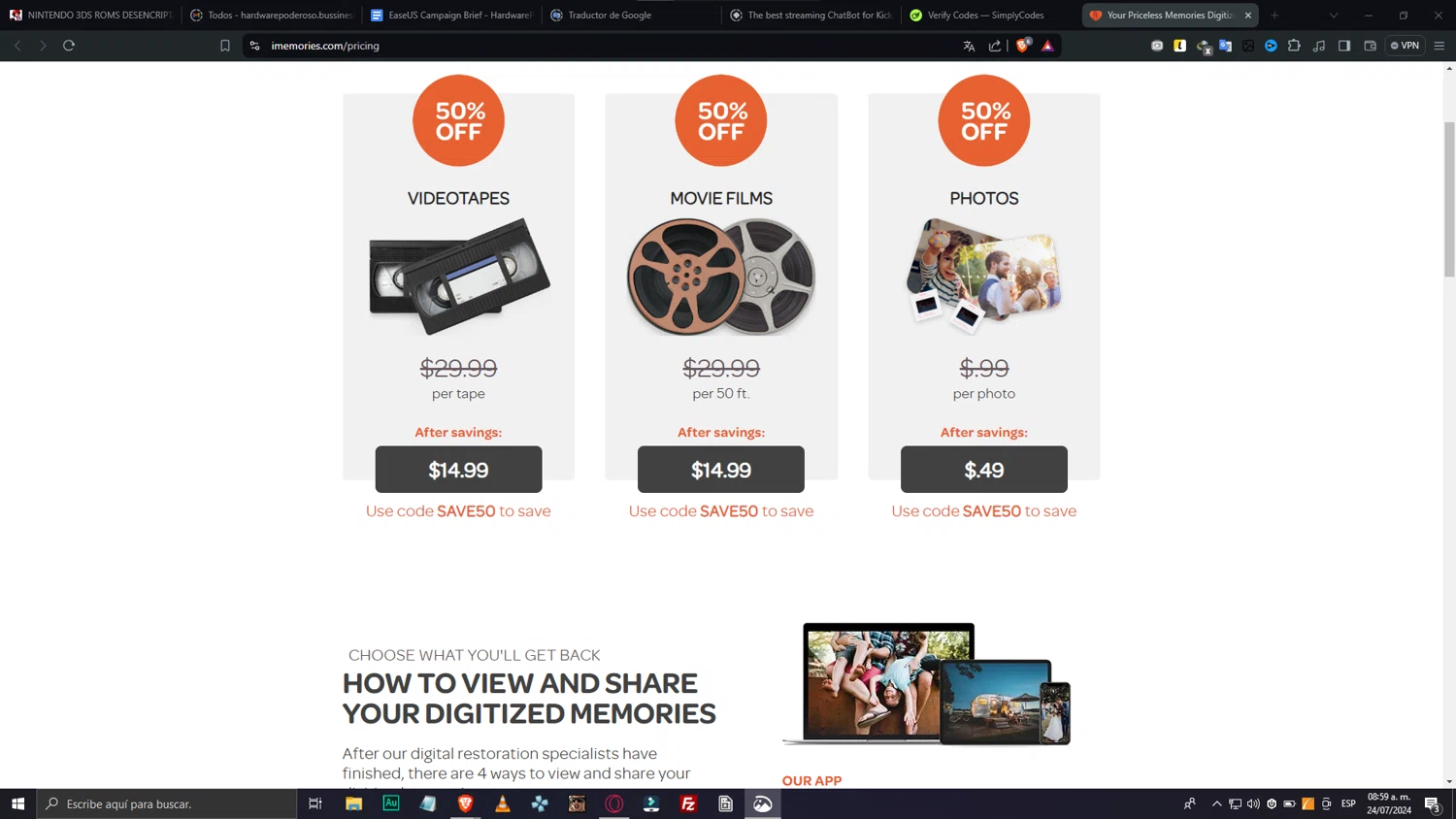 iMemories Promo Codes - 50% Off | December 2024