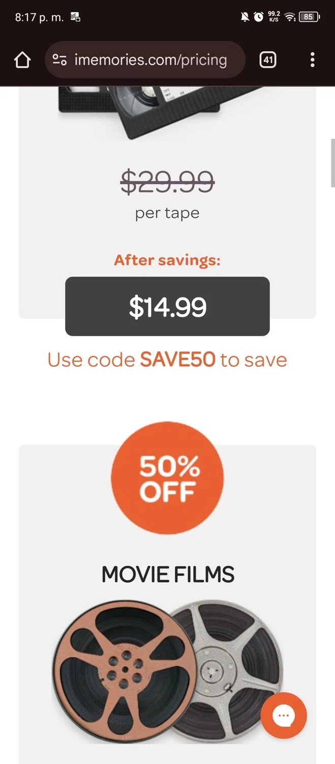 iMemories Promo Codes - 50% Off | January 2025