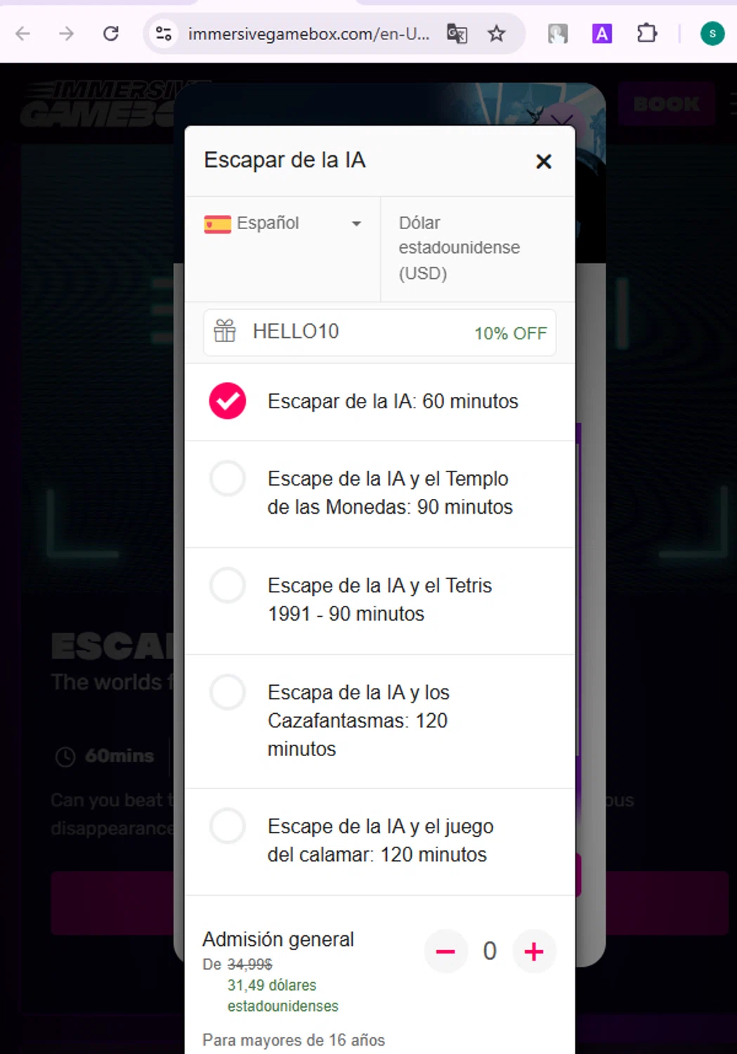 Immersive Gamebox Discount Codes - 11% Off | November 2024
