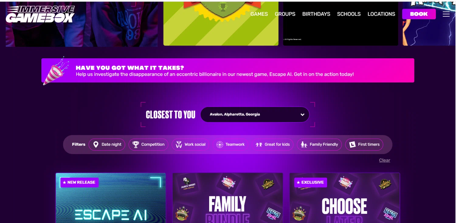 Immersive Gamebox Discount Codes - 11% Off | November 2024