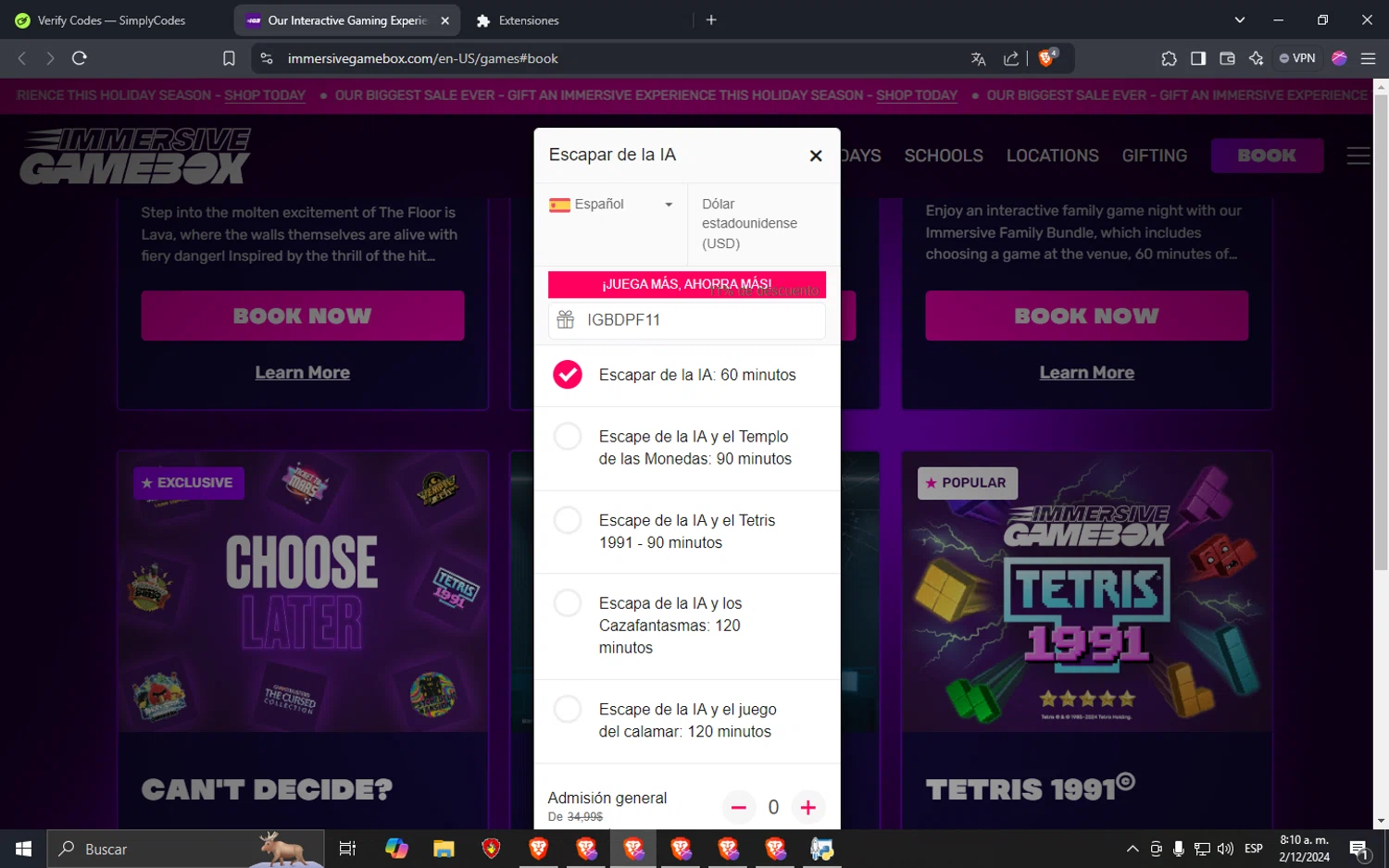 Immersive Gamebox Discount Codes - 11% Off | December 2024
