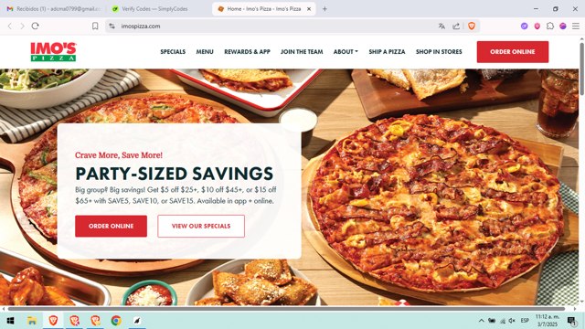 Imo's Pizza Promo Codes (3 Verified) - $10 Off Sep 2025