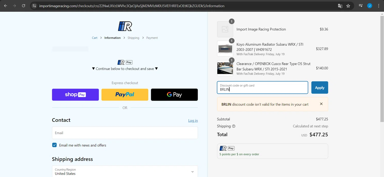 Import Image Racing Promo Codes – 12% Off | August 2024