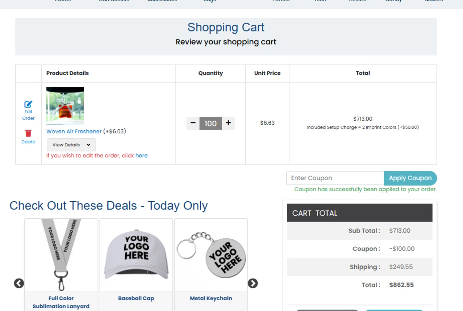 Imprint Now Promo Codes - $100 Off (10 Verified) Nov 2025