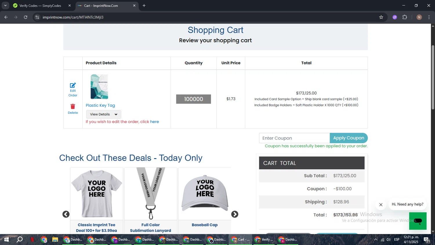 Imprint Now Promo Codes - $100 Off (11 Verified) Dec 2025