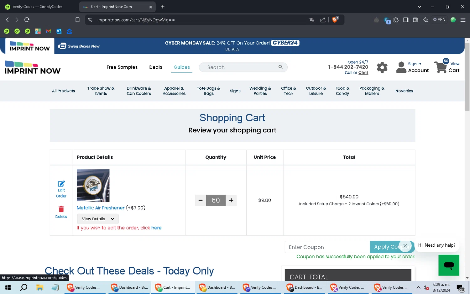 Imprint Now Coupons - $100 Off | January 2025