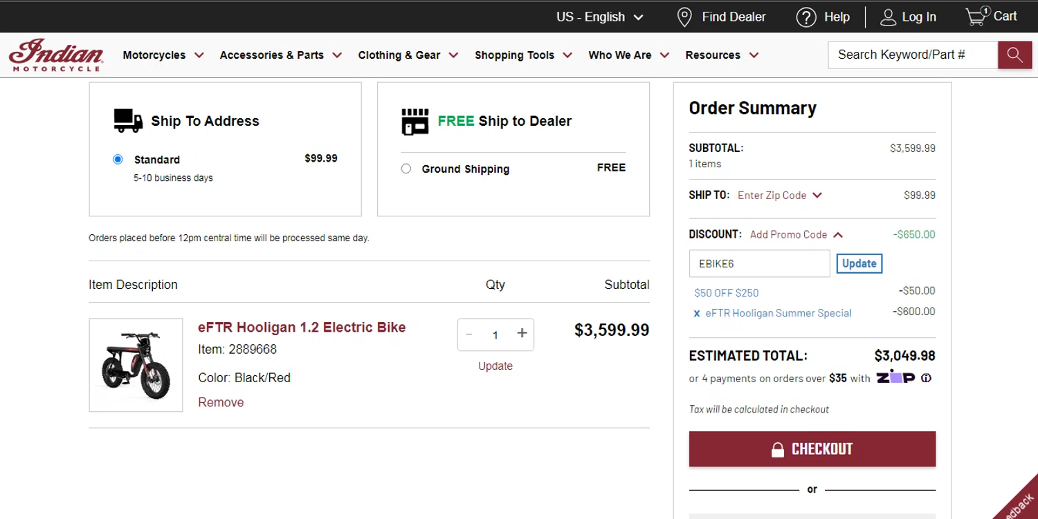 Indian Motorcycle Promo Codes - $20 Off Coupon Codes in August 2024 ...