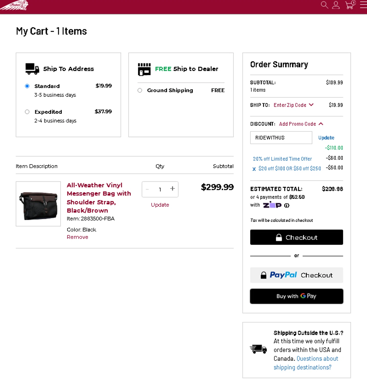 Indian Motorcycle Promo Codes & Black Friday 2024 Deals - $20 Off